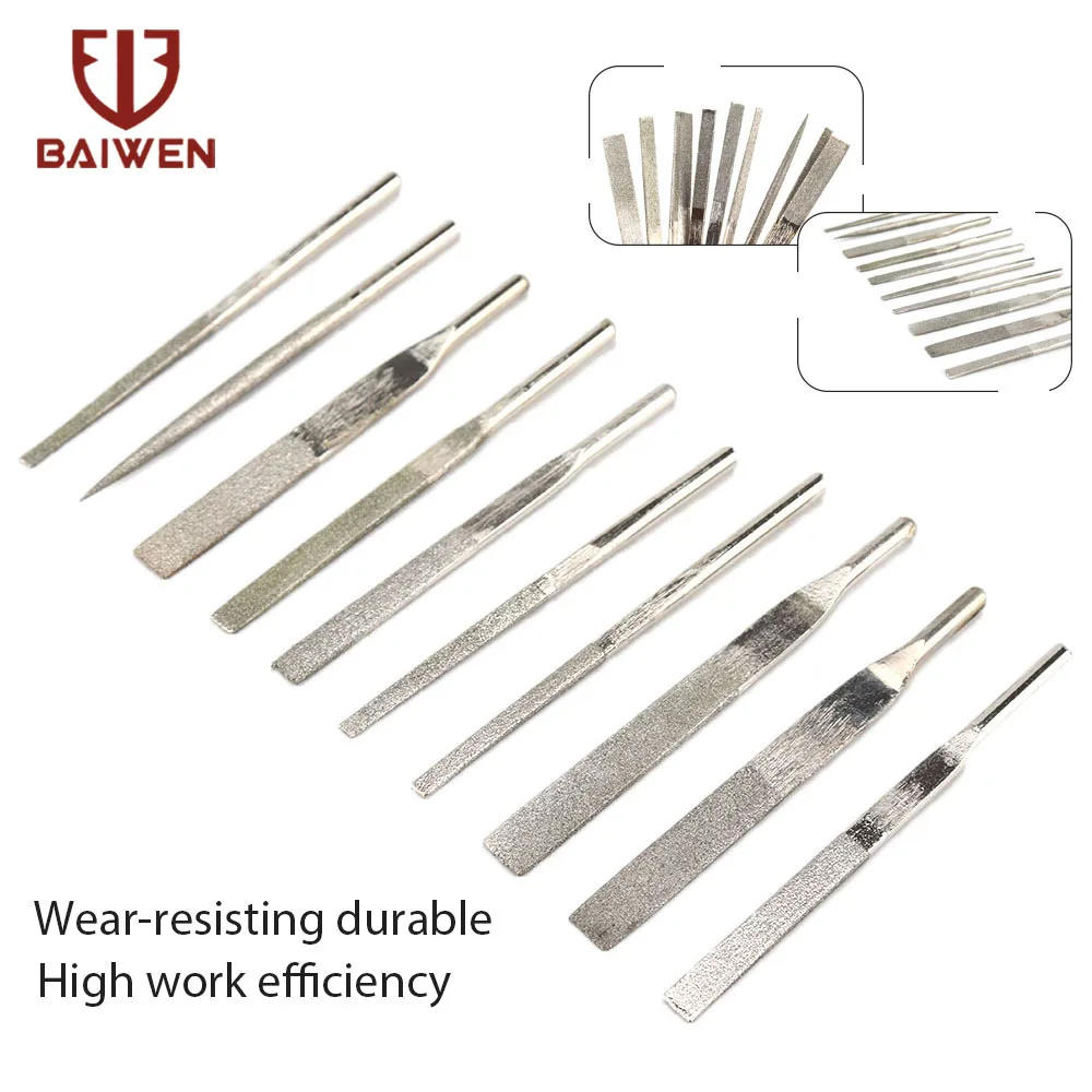 70mm Rasp File Diamond Needles File Set for Metal Working Rotary Tool ...