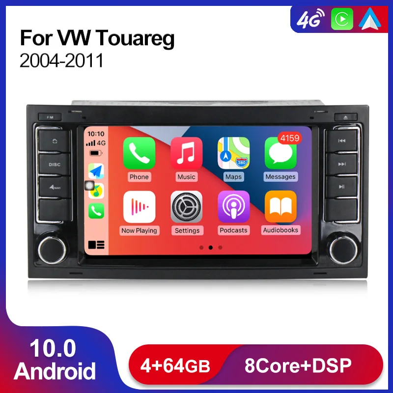 8Core Android 10 Car Radio Multimedia Player For VW Volkswagen Touareg ...