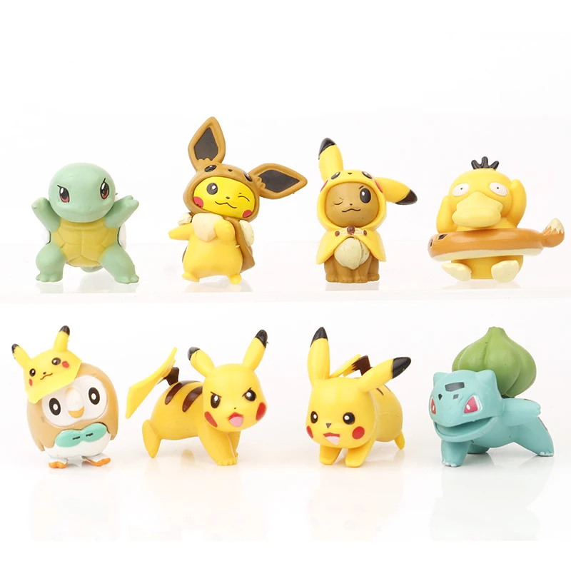 Pokemon Toys Action Figures Pikachu | Dolls Pikachued Action Figure ...