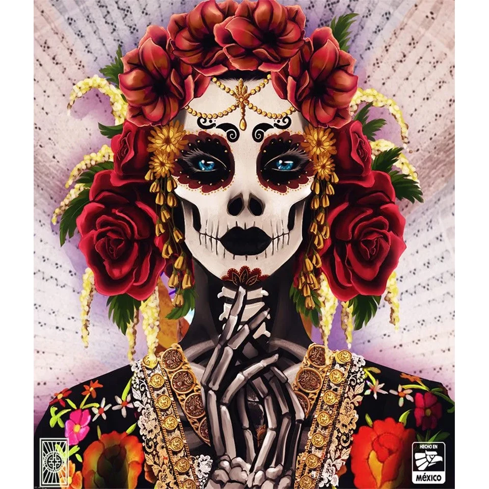Sugar Skull Designs With Diamonds