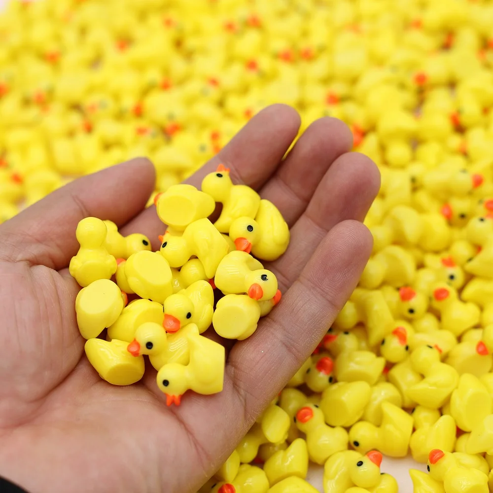 5-Pcs-Cute-Yellow-Duck-Miniature-Figurine-Ornaments-Micro-Landscape ...