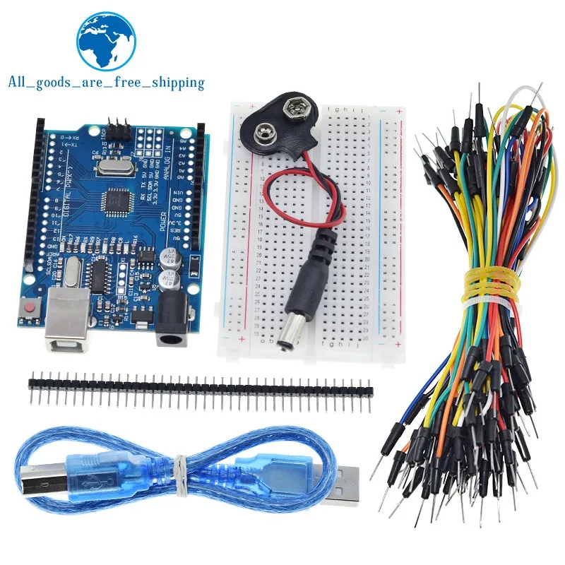Tzt Starter Kit For Arduino Uno R3 - Bundle Of 5 Items: Uno R3 ...