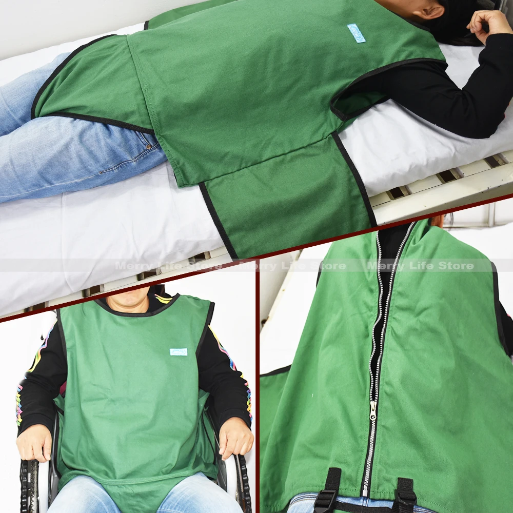 Anti-falling Bed Chair Restraint Vest Elderly Cotton Wheelchair Seat ...