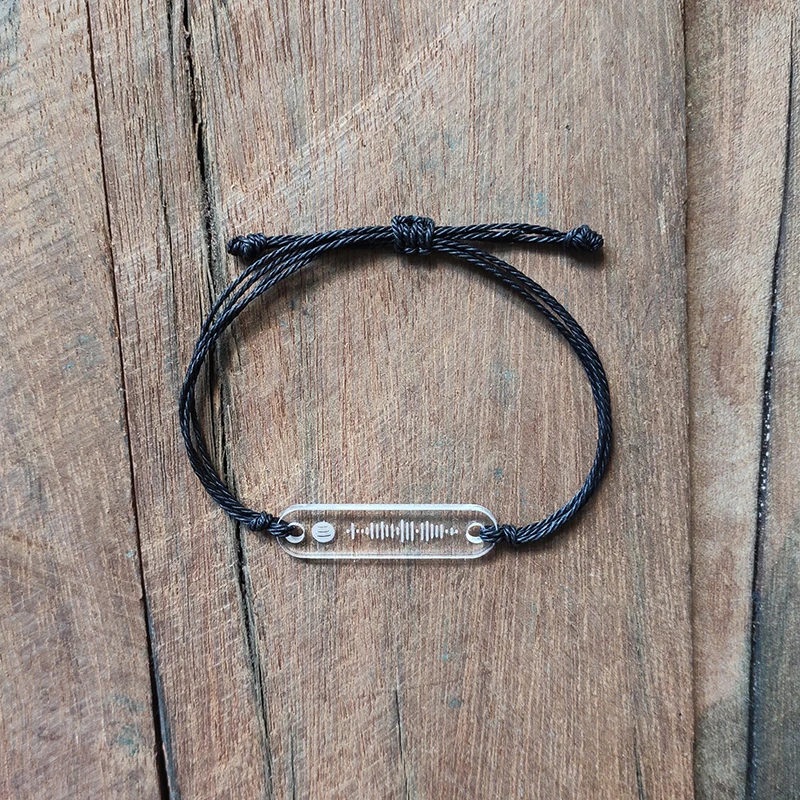 Sale 2021 New Trendy Custom Spotify Code Rope Bracelet Handmade ...