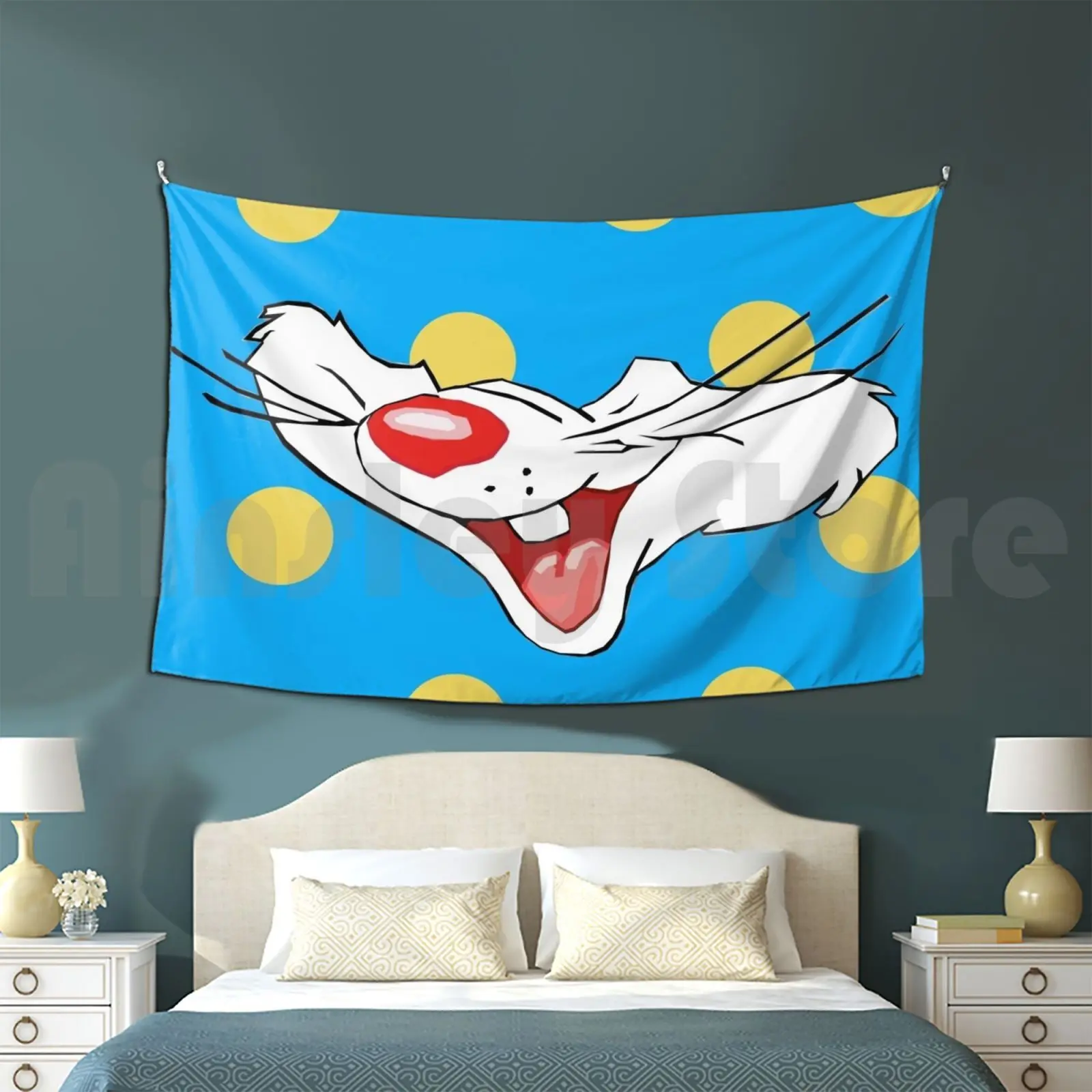 Funny-Rabbit-Tapestry-Background-Wall-Hanging-Rabbits-Fun-Funny-Roger ...