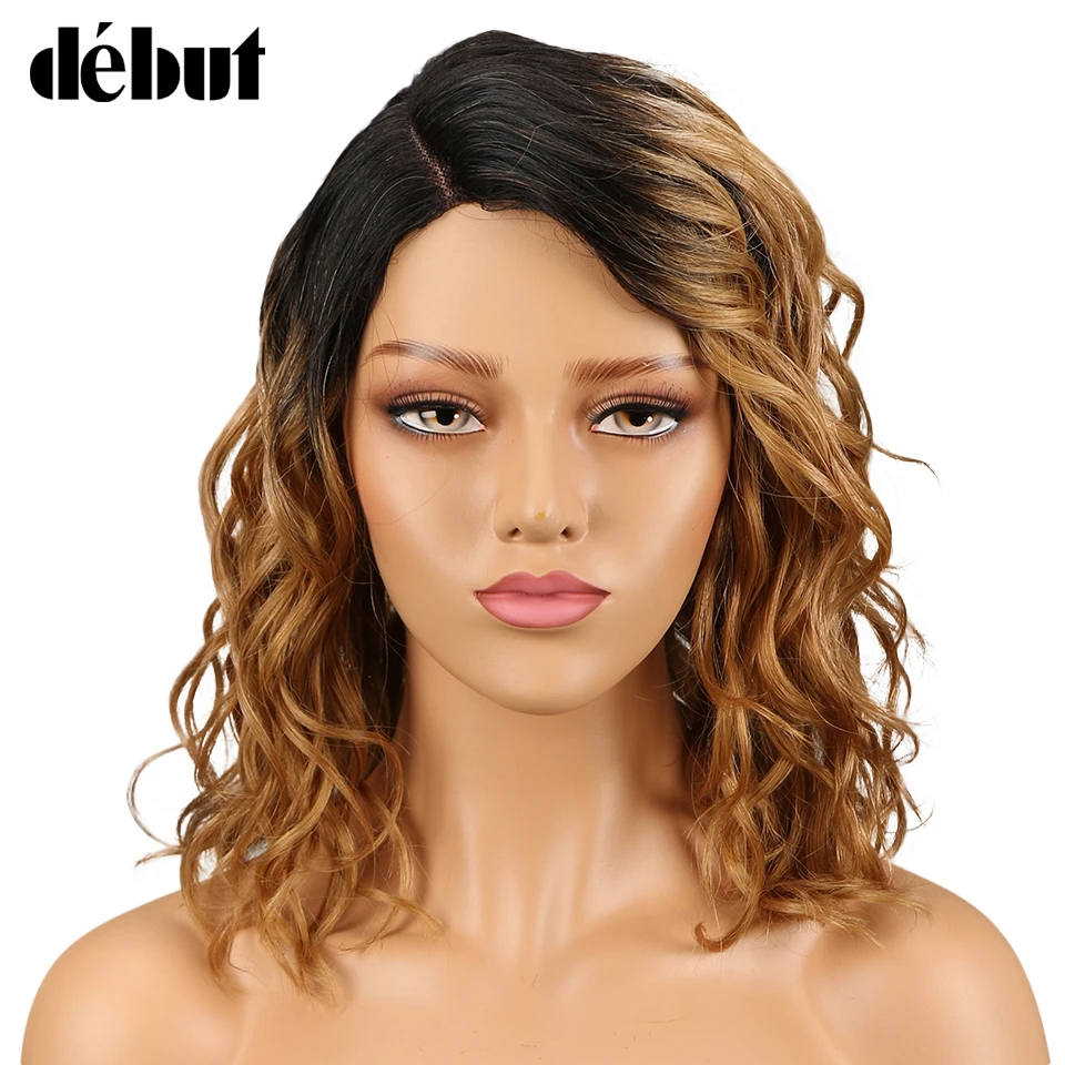 Debut-Human-Hair-Wigs-For-Black-Women-Part-Lace-Bob-Wig-Wet-And-Wavy ...