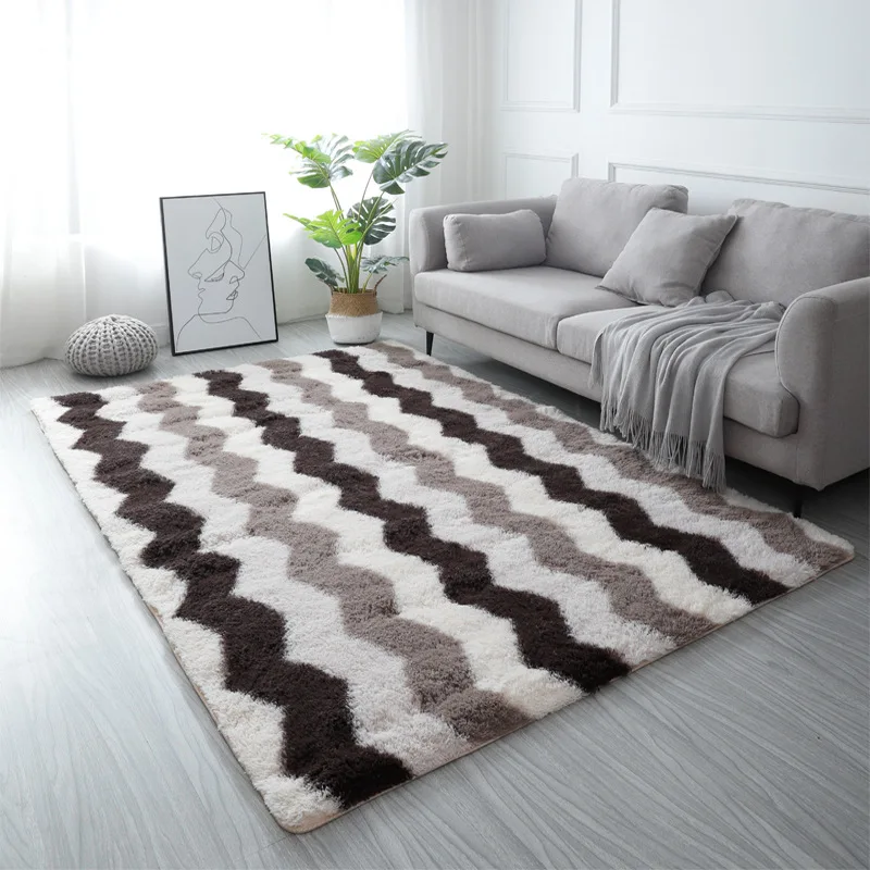 Large Rugs For Modern Living Room Long Hair Lounge Carpet In The ...
