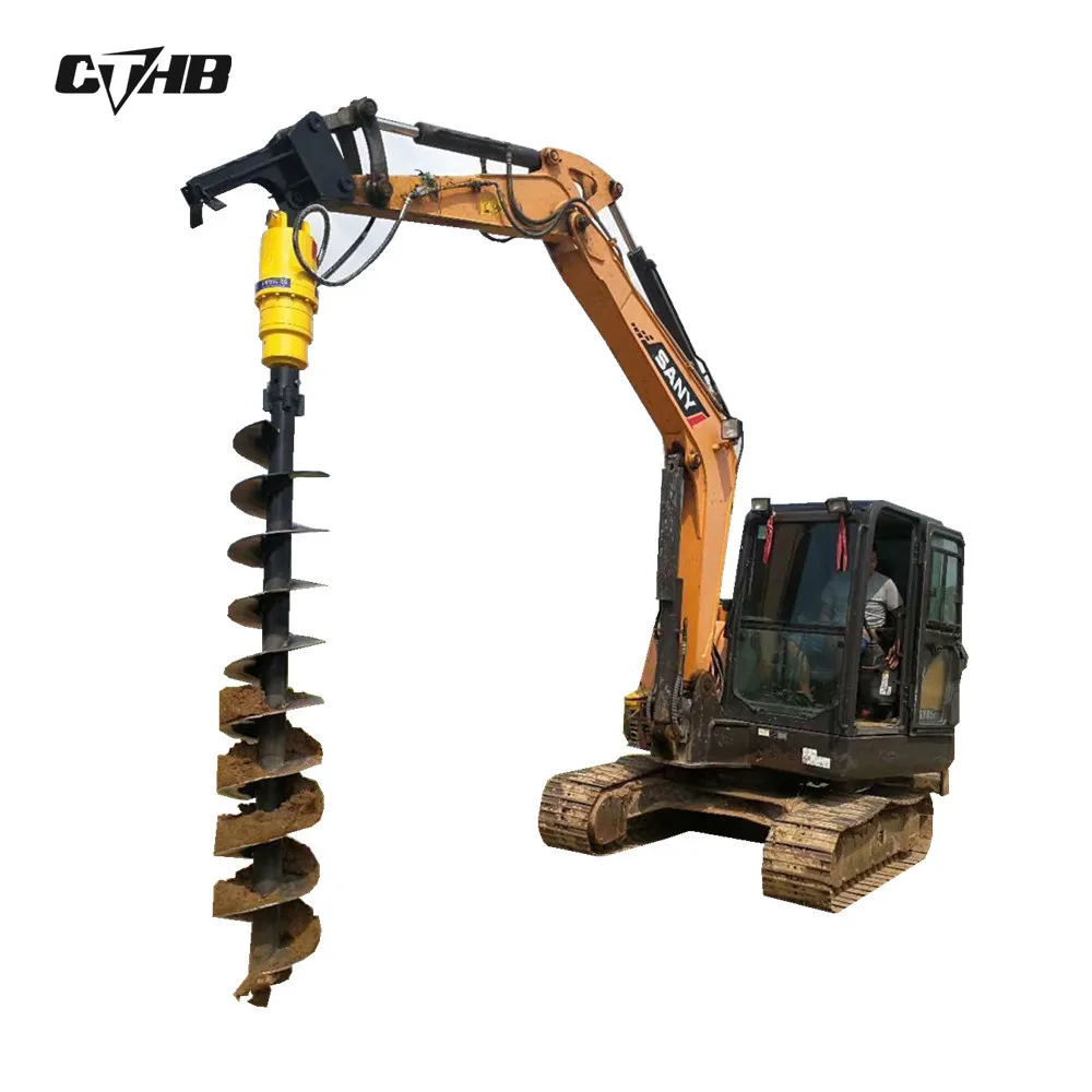 Excavator Earth Auger And Auger Soil Drill Price For Piling And Soil ...