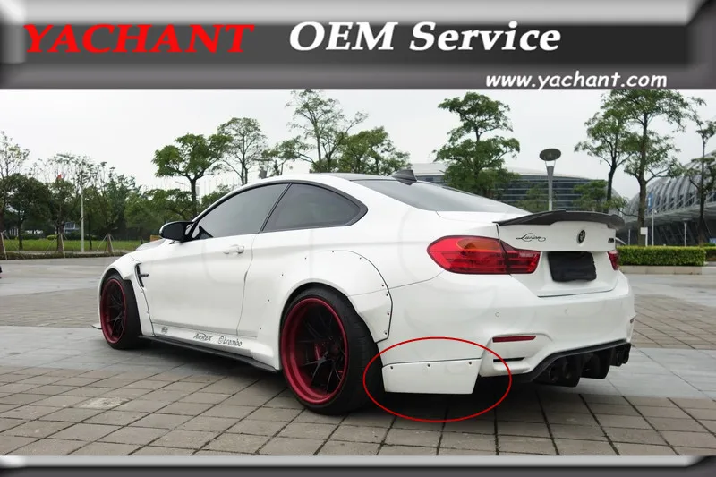 Car Styling Carbon Fiber Rear Bumper Corner Spats Fit For 2014 2016 F80 ...