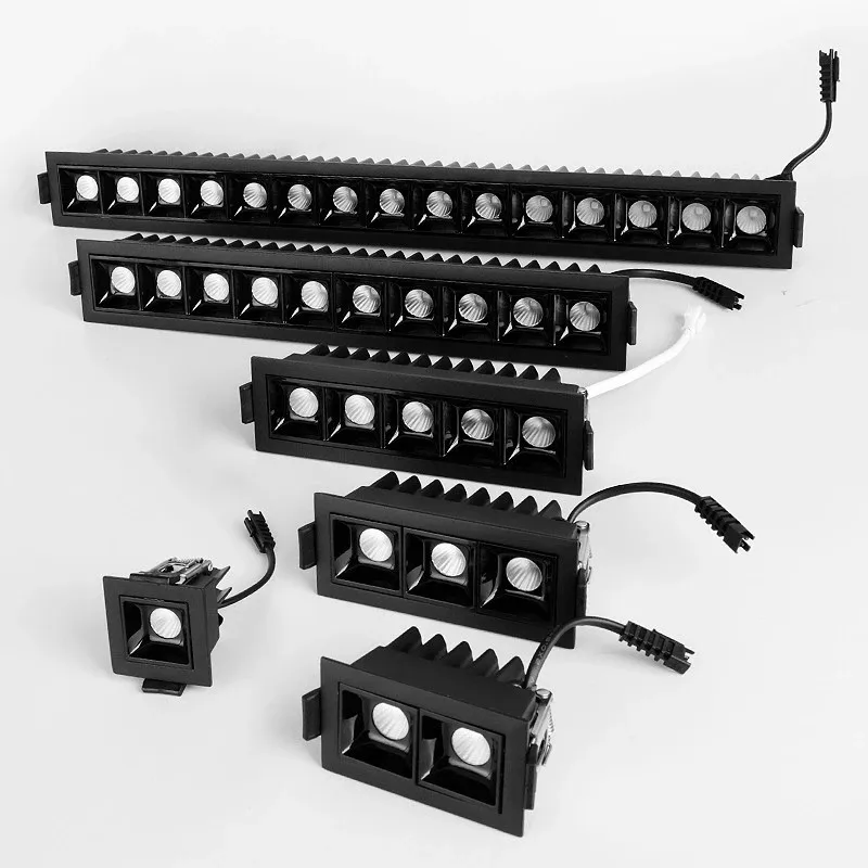 Square-Recessed-LED-Downlights-2W4W6W10W20W30W-COB-LED-Ceiling-Lamp ...