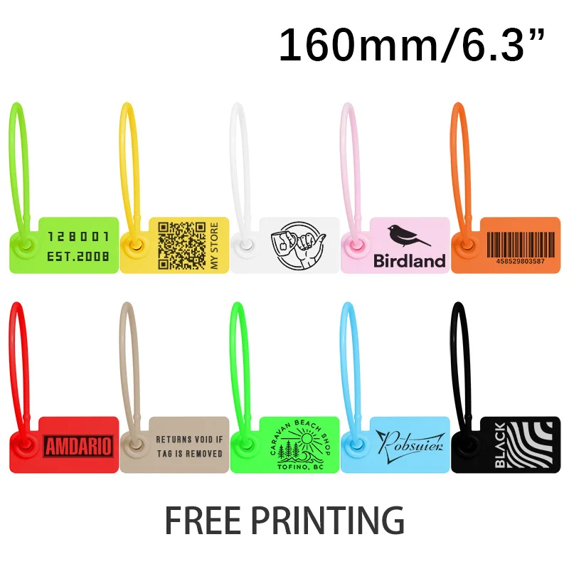 Pobsuier 100 Custom Hang Tag Plastic Garment Retail Security Clothing ...