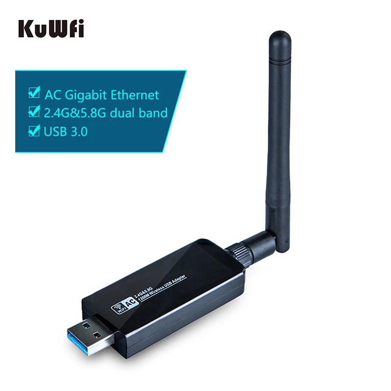 KuWFi-1200Mbps-Wireless-WIFI-Adapter-Dual-Band-USB-3-0-WiFi-Dongle-2 ...