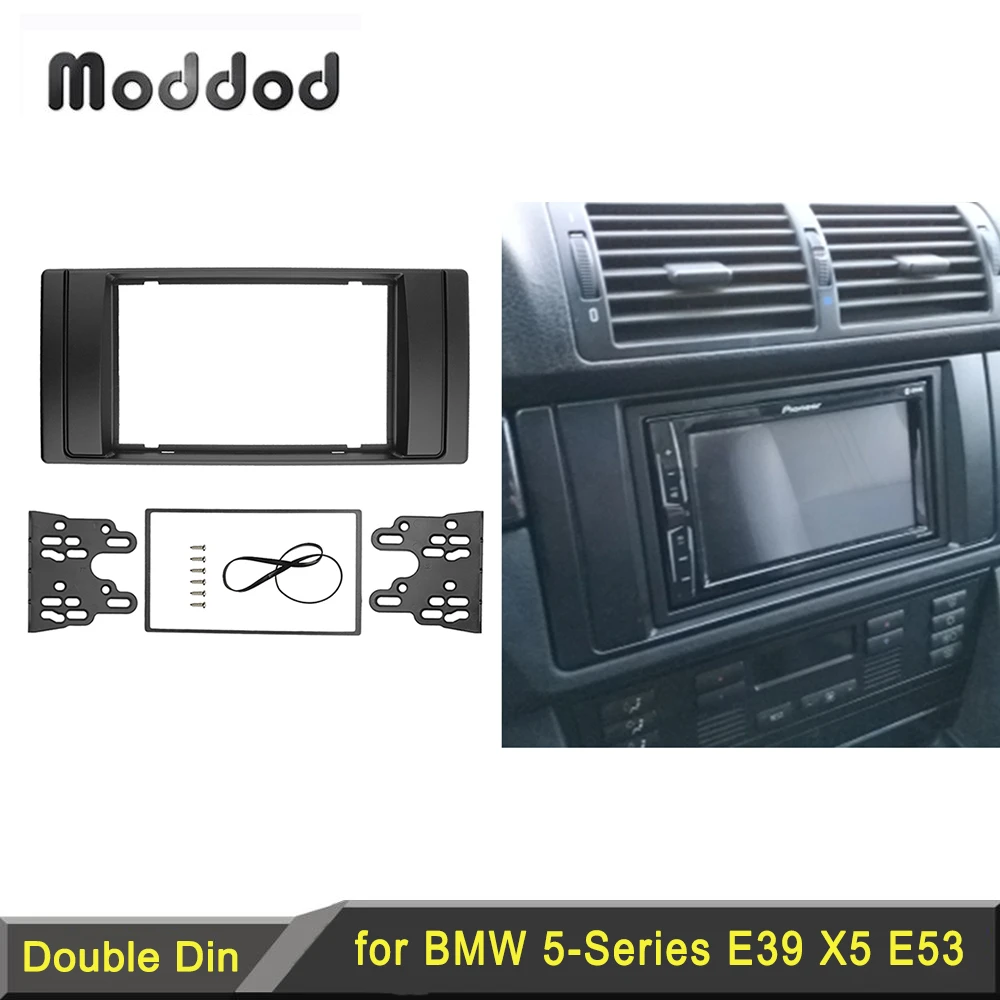 Double Din Radio Fascia For Bmw Series 5 E53 E39 Cd Dvd Gps Stereo ...