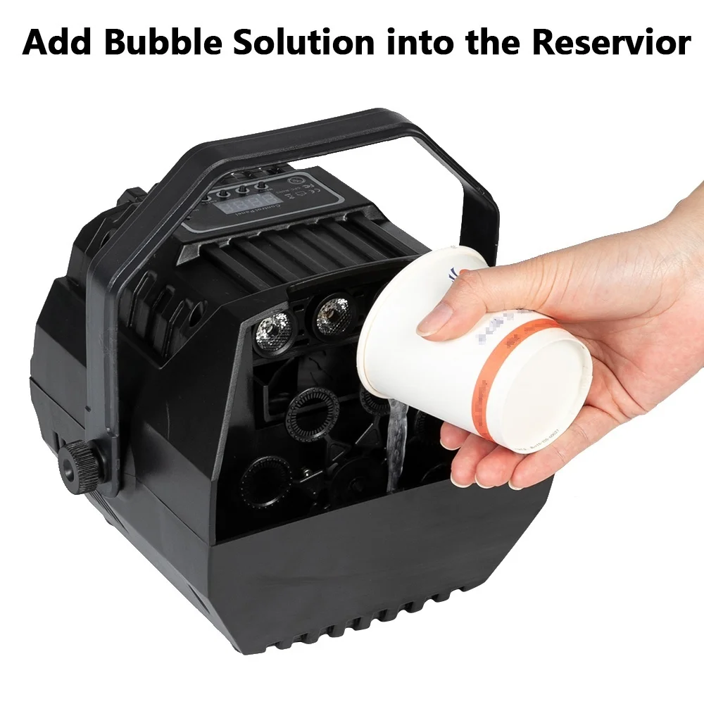 Haute qualité - Machine à bulles colorée à 3 LED RGB, souffleur de ...