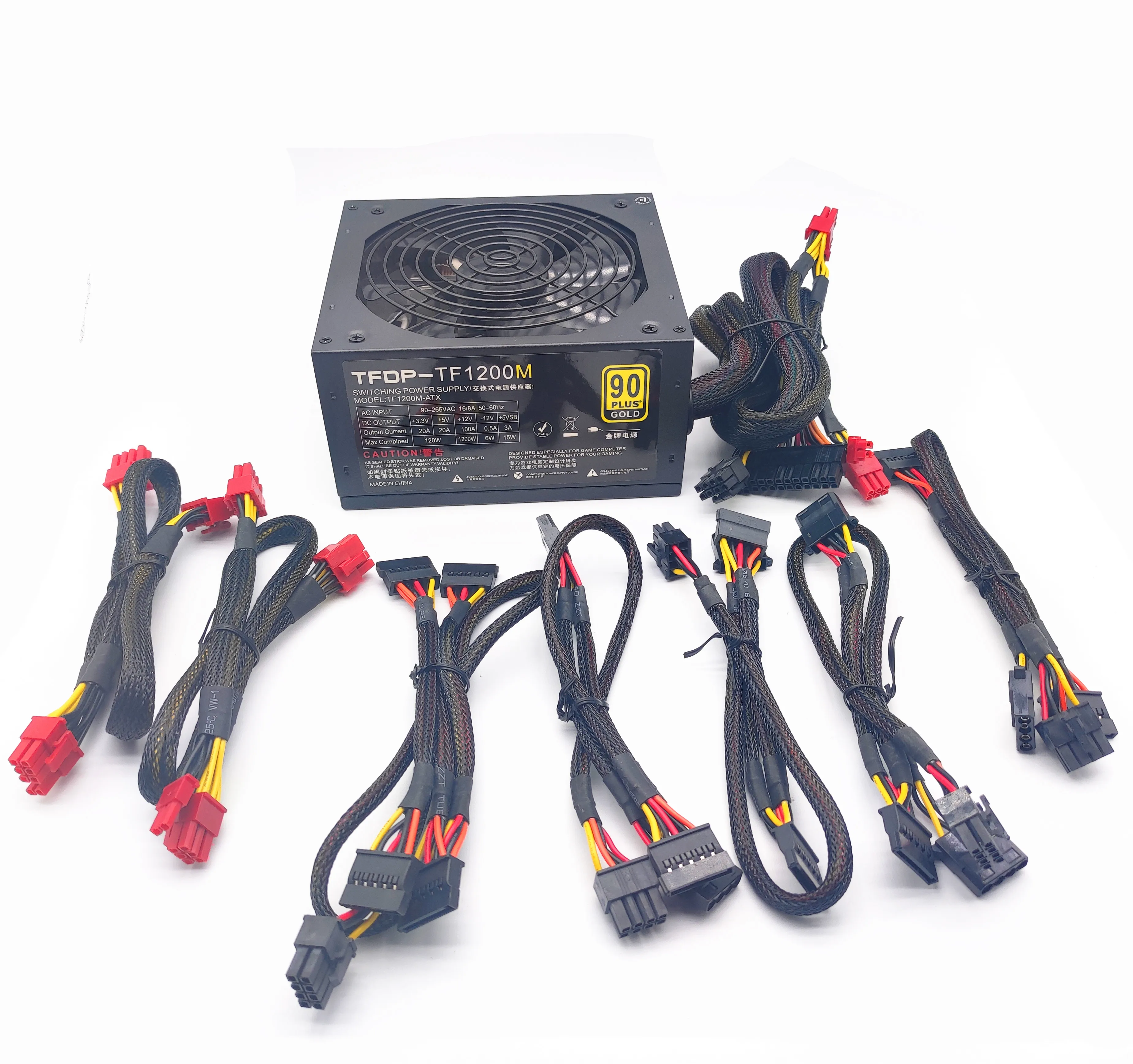 1200w Pc Power Source Supply 1000w Semi-modular Power Supply 110v 220v ...