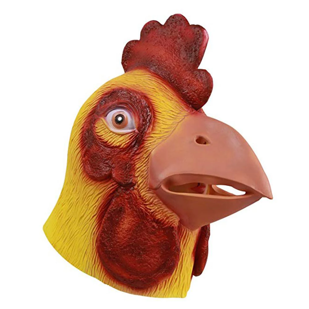 Halloween Rooster Chicken Head Cosplay Mask - AllCosplay.com