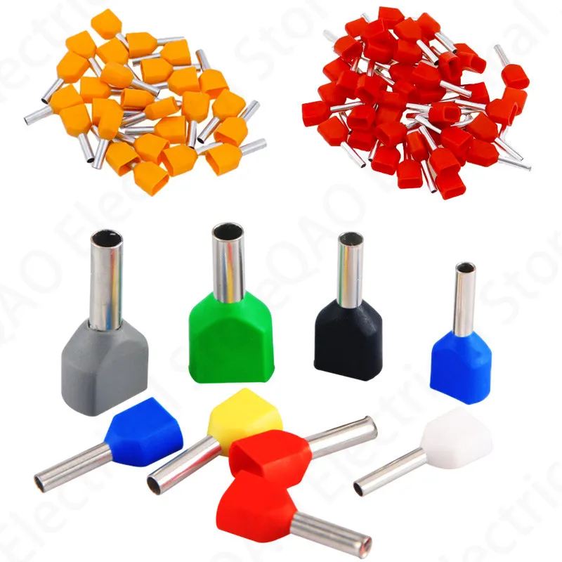 100Pcs-TE0508-TE1508-TE7508-Double-Pipe-Twin-Cord-Electrical-Wire ...