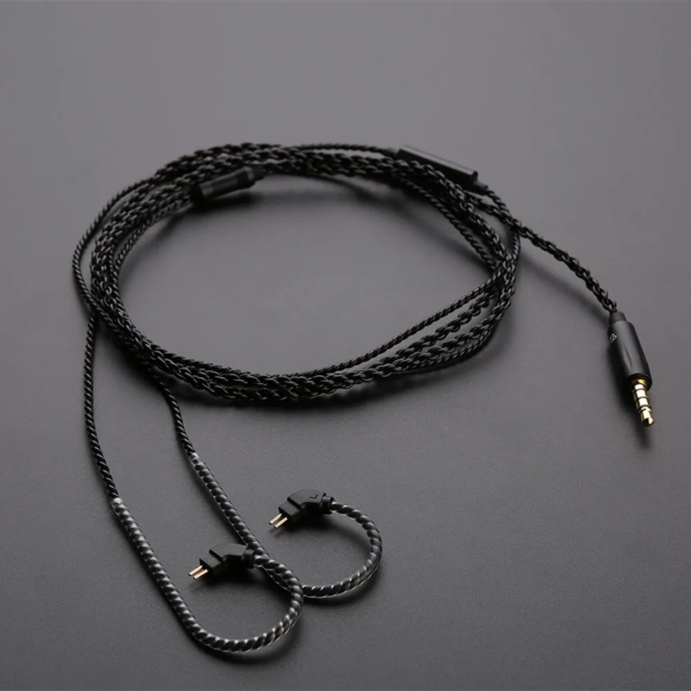 TRN Earphone Cable 4 Core TRN Headsets Original Cable 3.5mm Plug 0.75MM ...