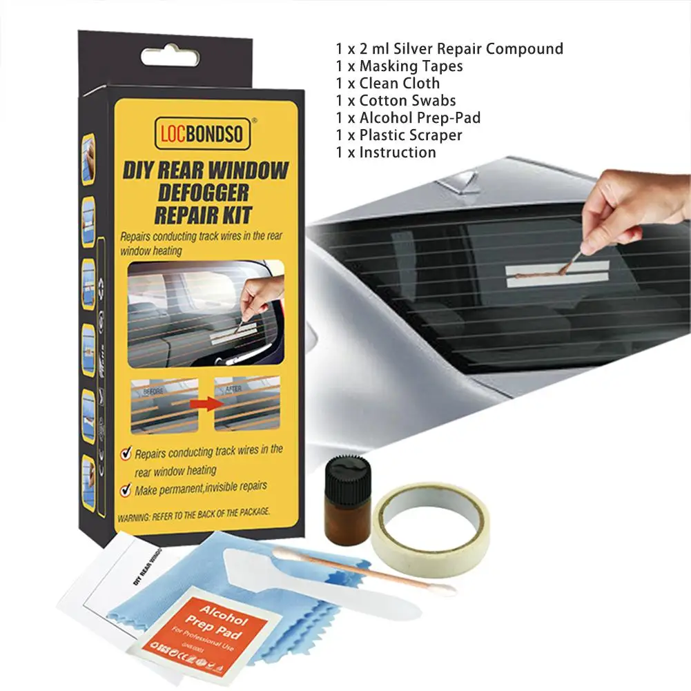 Car Rear Window Defogger Repair Kit DIY Quick Repair Defroster ...