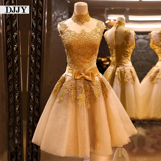 Elegant Gold Cocktail Dresses