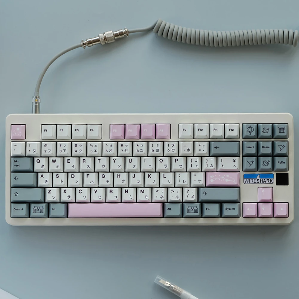 Deep Grey Pink Keycaps For Cherry Mx Gateron Kailh Box Ttc Switch ...