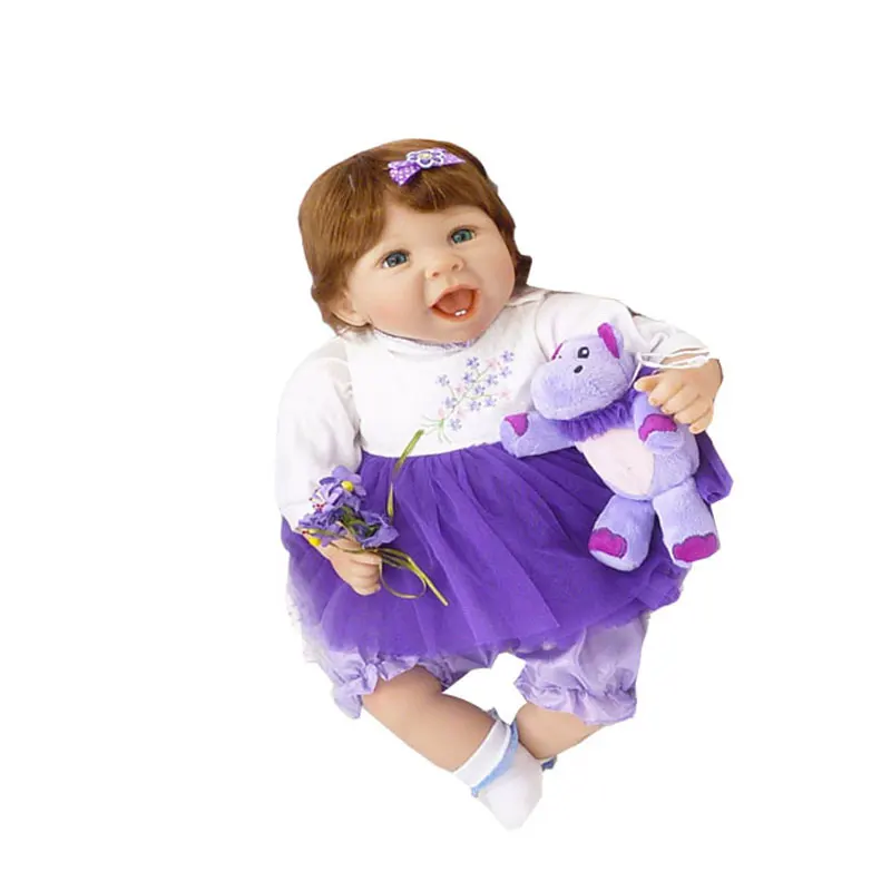 20" New Handmade Silicone Rubber Awakened Cute Baby Skeleton Girl Doll ...