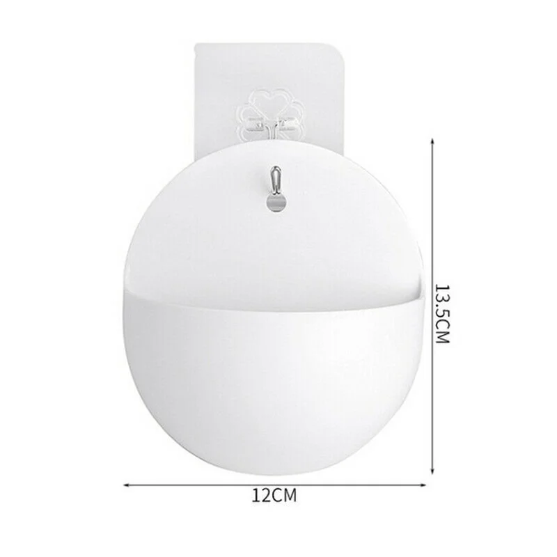 POT DE FLEUR,semicircle-White--Pot De Fleurs Suspendu En Plastique ...