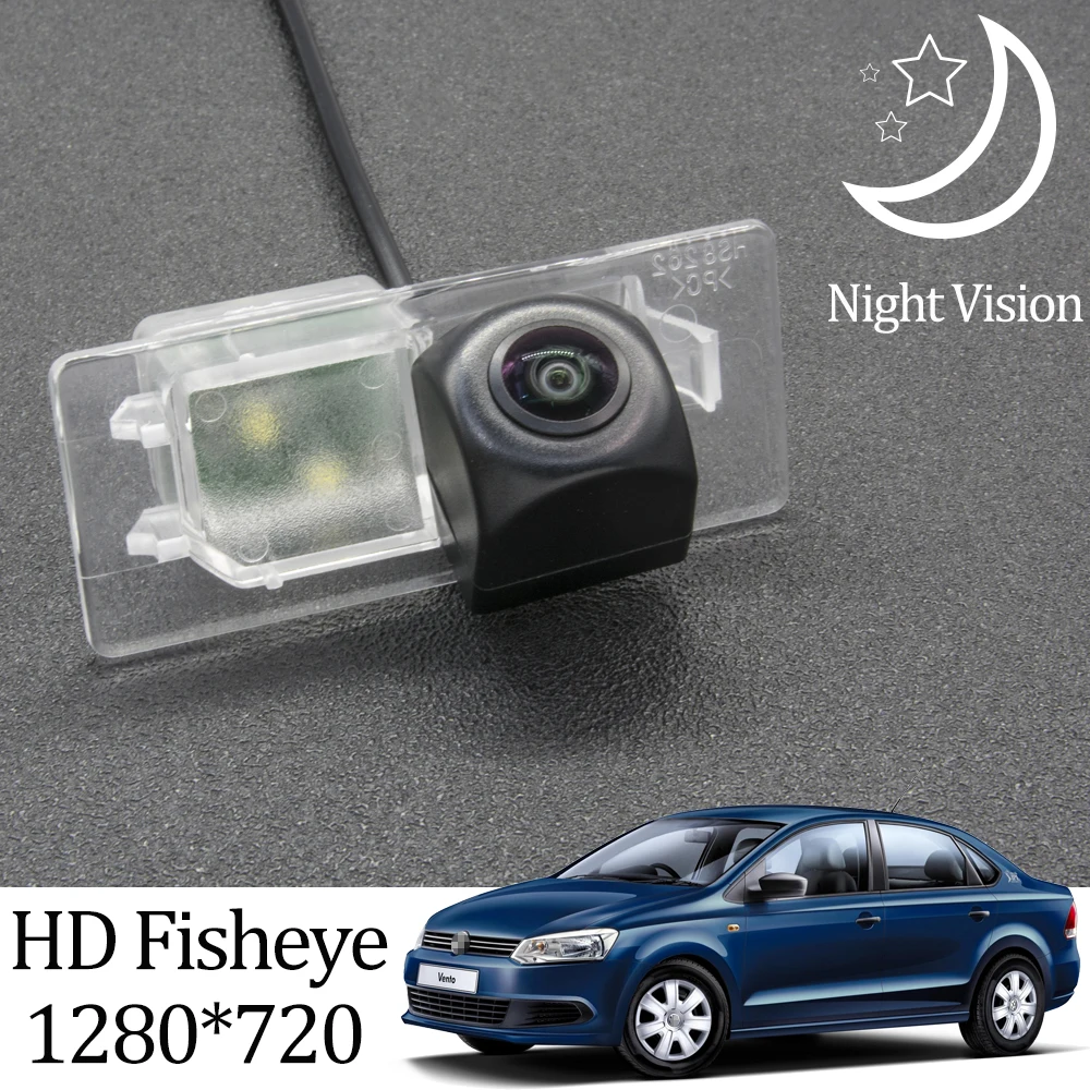 Owtosin HD 1280*720 Fisheye Rear View Camera For Volkswagen Vento/Polo ...