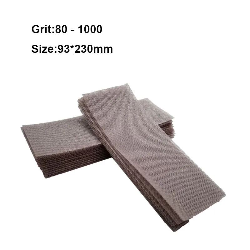 93-230mm-Mesh-Sandpaper-Sheet-Flocking-Dust-Free-Abrasive-Sanding ...