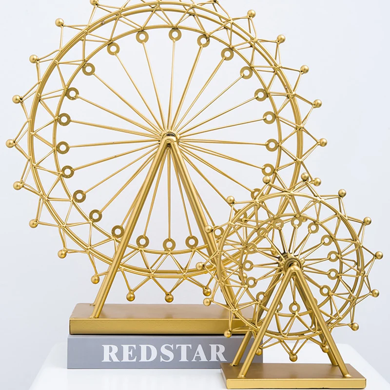 Creative Nordic Wind Ferris Wheel Decoration Rotating Luminescent Home ...