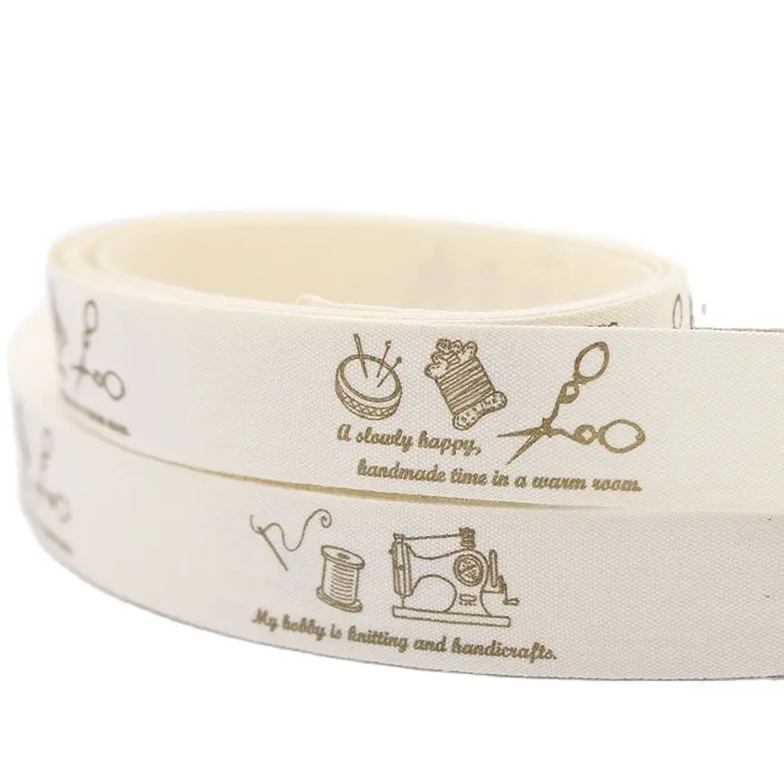 20mm Sew Series Cotton Webbing Handmade Decorative Label Printed ...