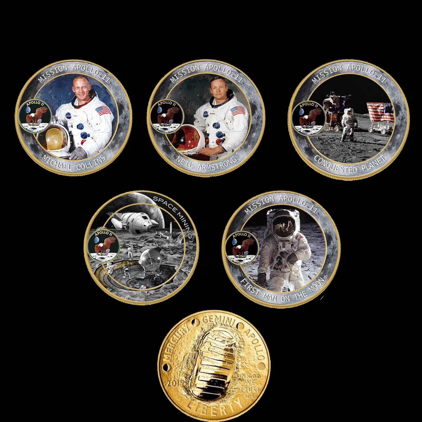 Apollo Commemorative Coins