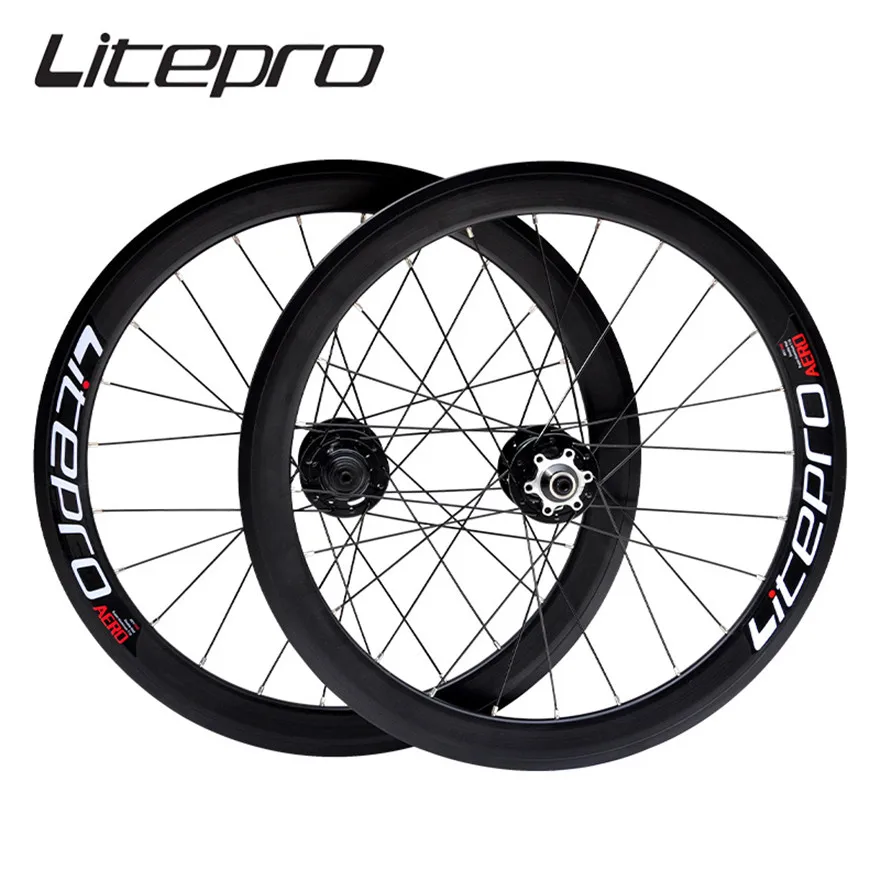 Litepro 11 Speed Wheelset S42 AERO Folding Bike 20 Inch 406/451 V Disc ...