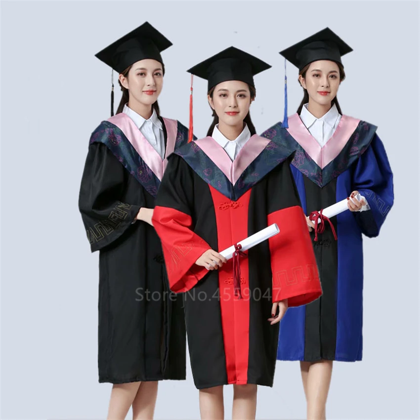 8Colors University Graduation Gown Student High School Uniforms College ...