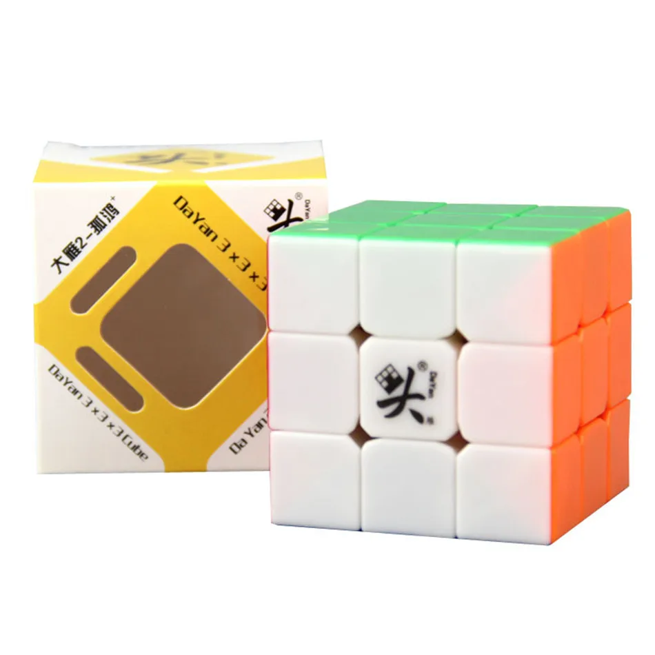 Dayan Guhong V2 57mm Size 3x3 Magic Cube Black Sticker and Stickerless ...