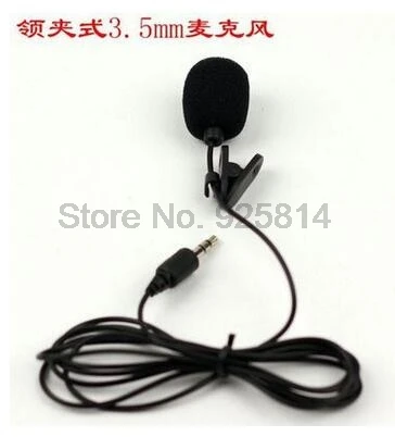 200 pçs/lote 3.5mm mini fone de ouvido microfone lapela lapela clipe ...