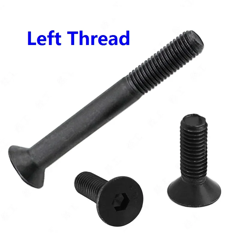 3-5Pcs Left reverse Thread M4 M5 M6 M8 M10 M12 Hex Socket Flat Head ...