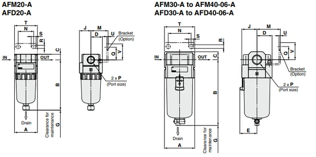 Mist Separator AFM-A Series AFM20 AFM30, 60% OFF