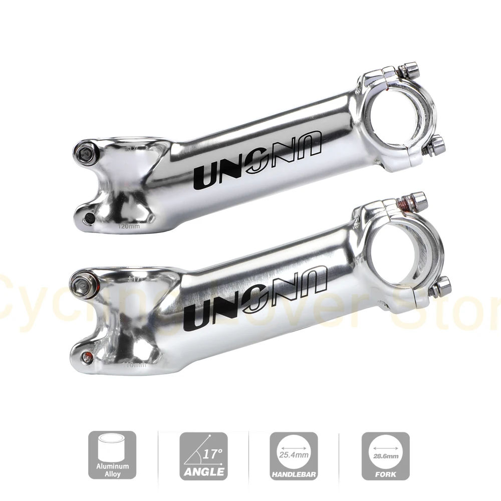 UNO 25.4mm Handlebar Stem Silver Mountain Bike Stem Extender Ultralight ...