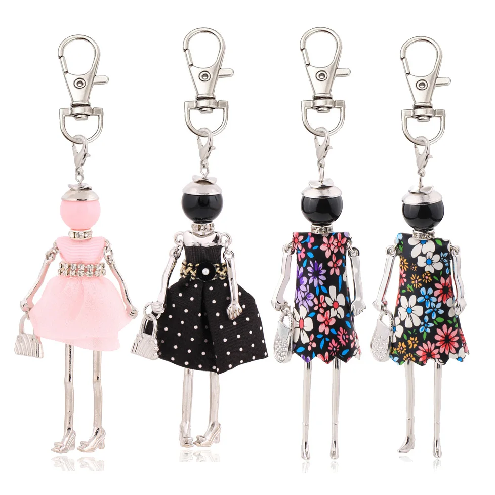 Fashion Key Chain Girl Gift Women Charm Keychain Holder Lady Bag ...