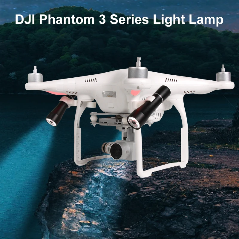 Night Flying Light LED Searchlight for DJI Phantom 3 Series Light Lamp ...