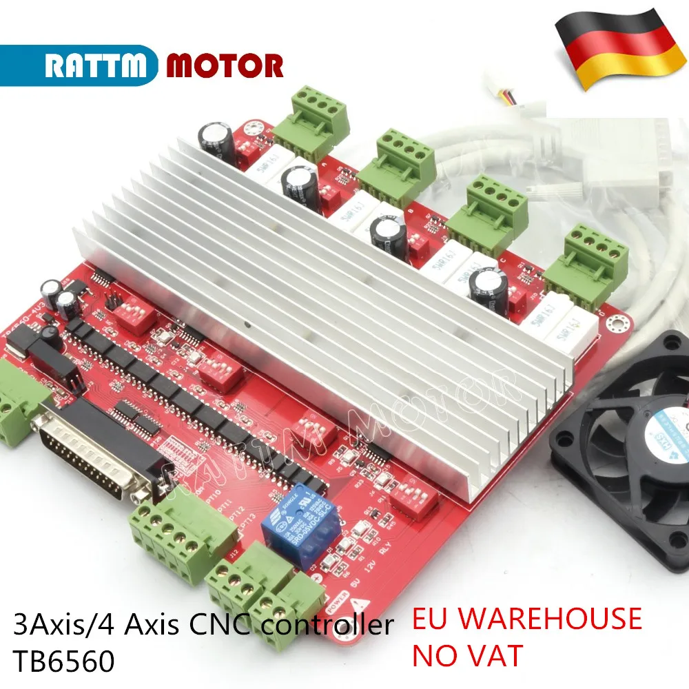 High-speed-Optocoupler-TB6560-stepper-motor-driver-3Axis-or-4-Axis-CNC-controller-board-DB25 ...