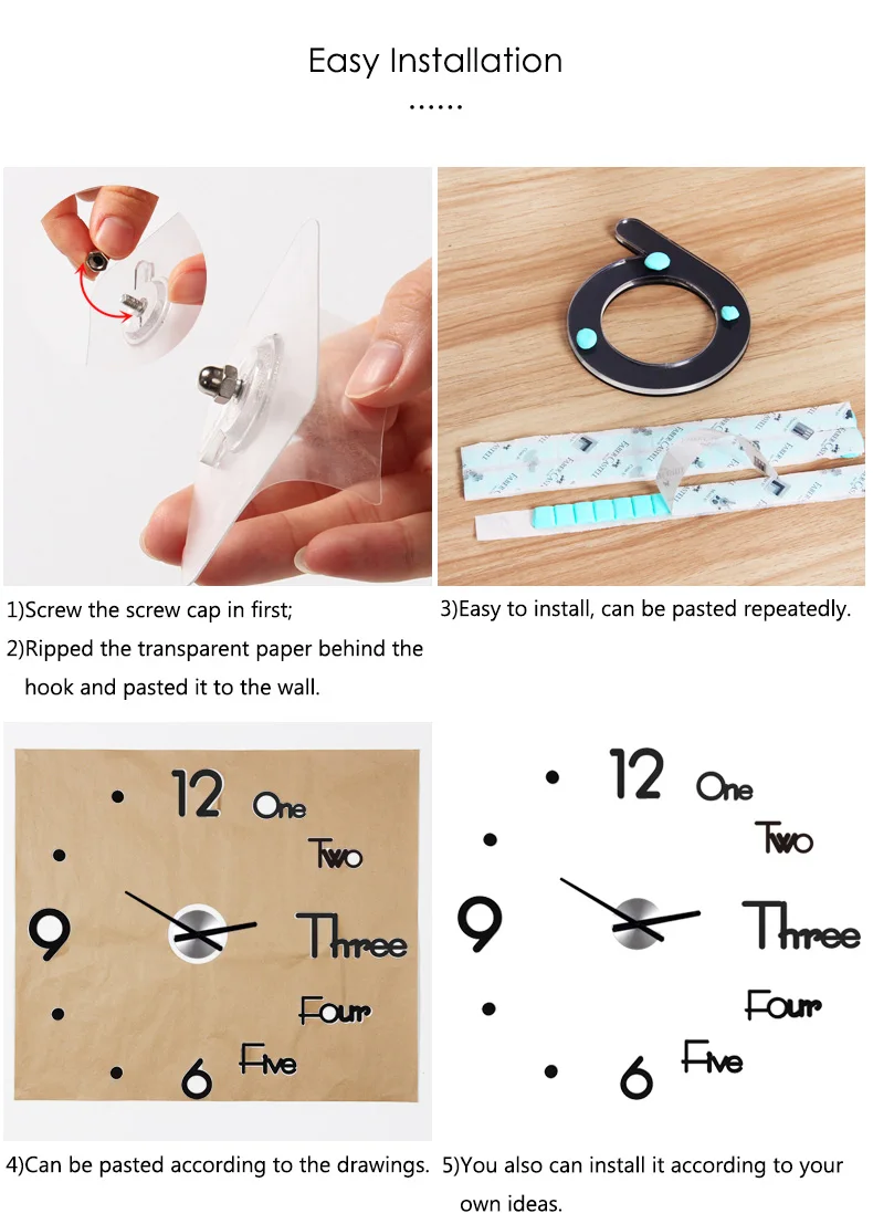 DIY 3D Wall Clock | asghedom.com