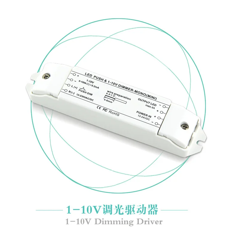 BC 331 6A controlador de atenuación de 1 10v, 72W/12V 144W/24V ...