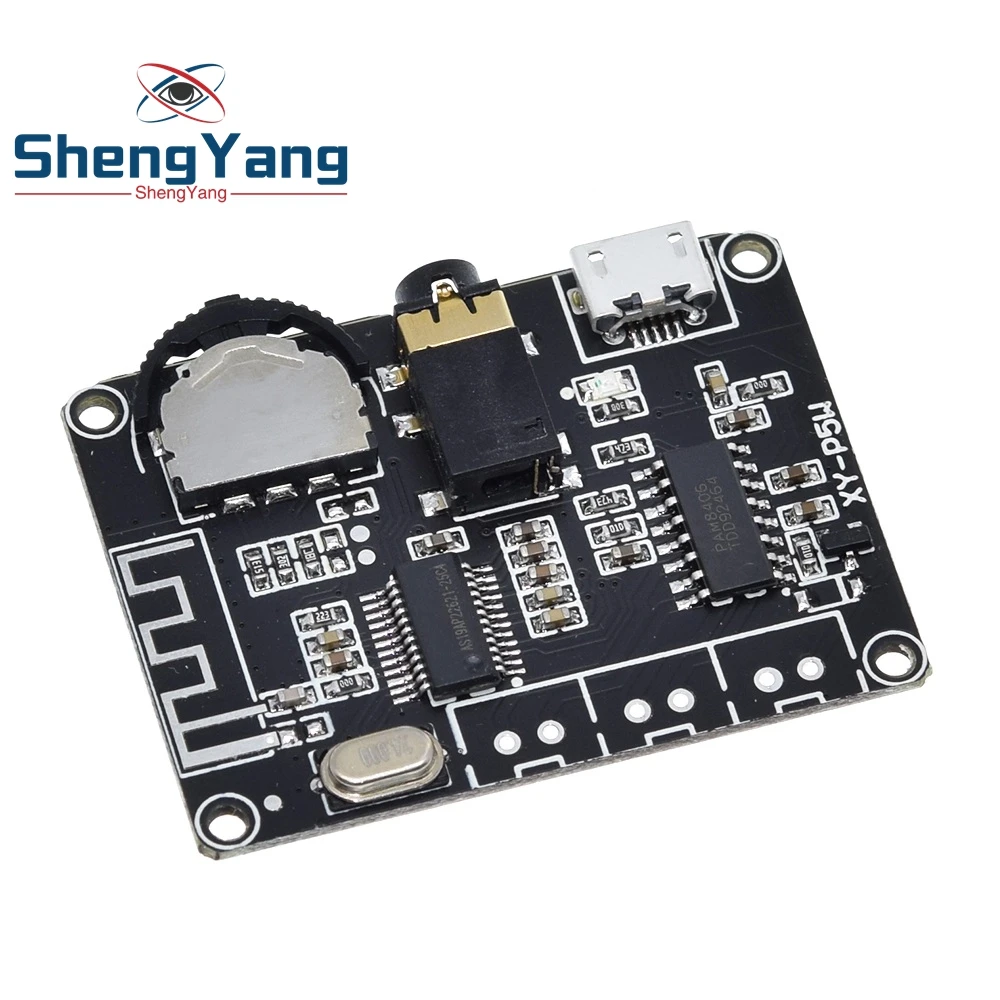 5W+5W PAM8406 Bluetooth 5.0 DC3.7 5V stereo audio power amplifier ...