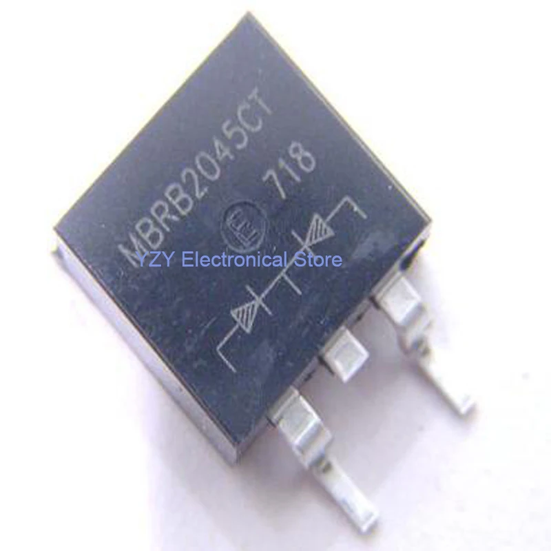 100 개/몫 MBRB2045CT MBRS2045CT TO 263 2045CT TO263 B2045G D2PAK 20A 45V ...