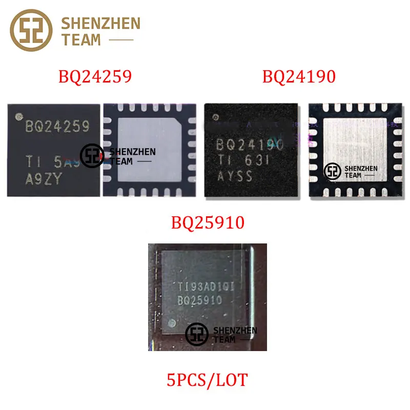 SZteam 5 개/몫 충전 IC 충전기 BQ24259 BQ24190 BQ25910 Xiaomi 5A 9SE TECNO ...