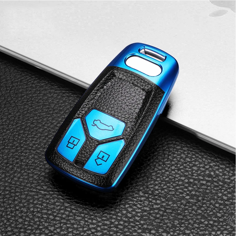 2020 Leather Tpu Car Smart Key Cover Full Case For Audi A4 A4l A6l A5