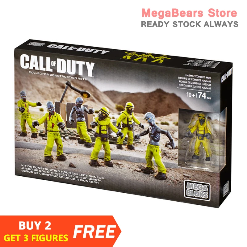 Mega Bloks Construx Call of Duty CNC70 Hazmat Zombies Mob Building ...