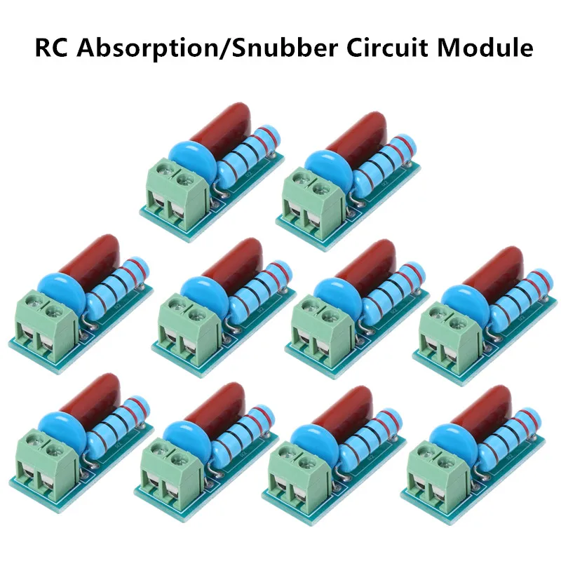 10 Pcs /5/2/1pc Rc Absorption/snubber Circuit Module Relay Contact Protection Resistance Surge ...